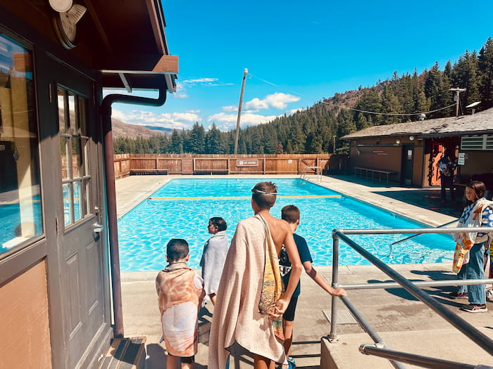 Camping and Swimming at Grover Hot Springs - 510 Families